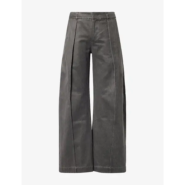 OUDE WAAG Retro Wide-leg Denim Trousers