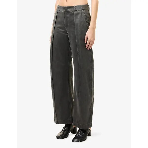 OUDE WAAG Retro Wide-leg Denim Trousers