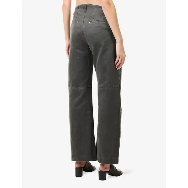 OUDE WAAG Retro Wide-leg Denim Trousers