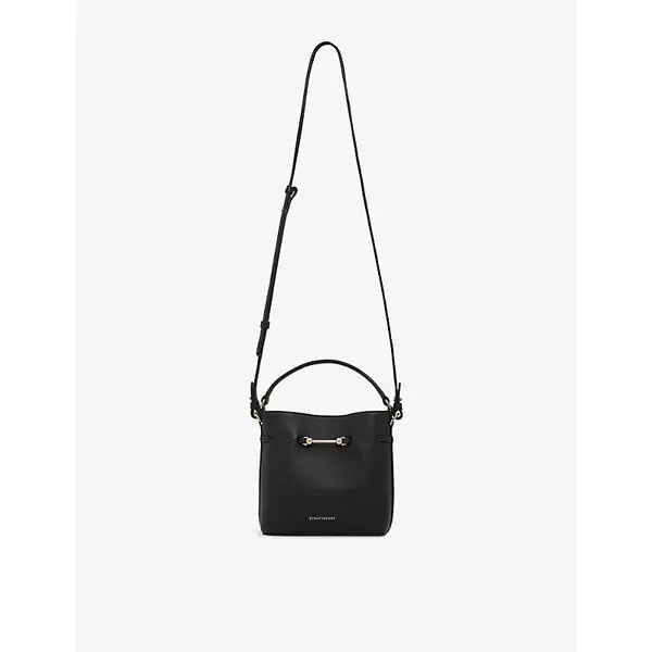 Strathberry Corda Mini Leather Bucket Bag