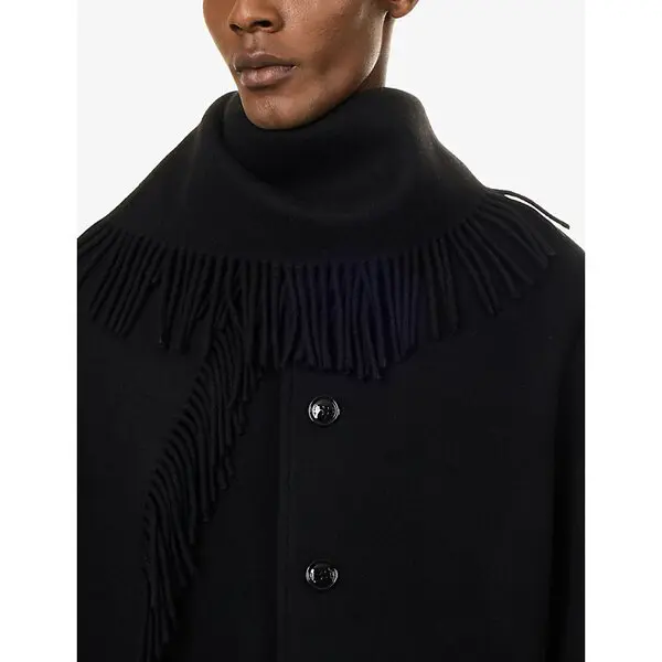 TOTEME Fringed Scarf Wool Jacket