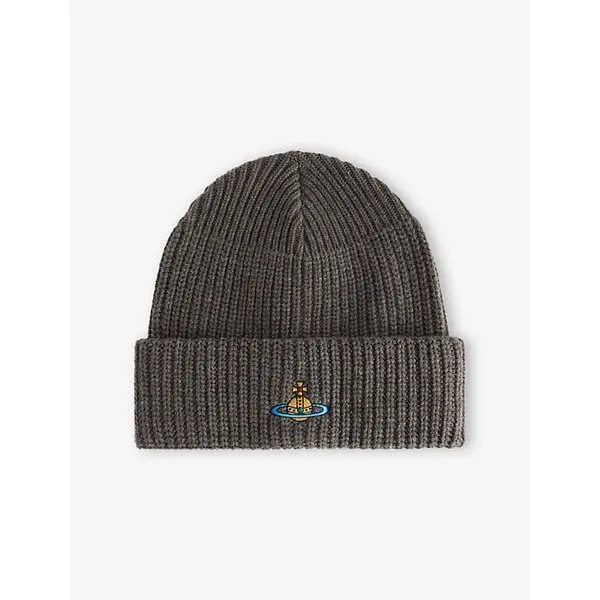 VIVIENNE WESTWOOD Sporty Ribbed Wool Beanie