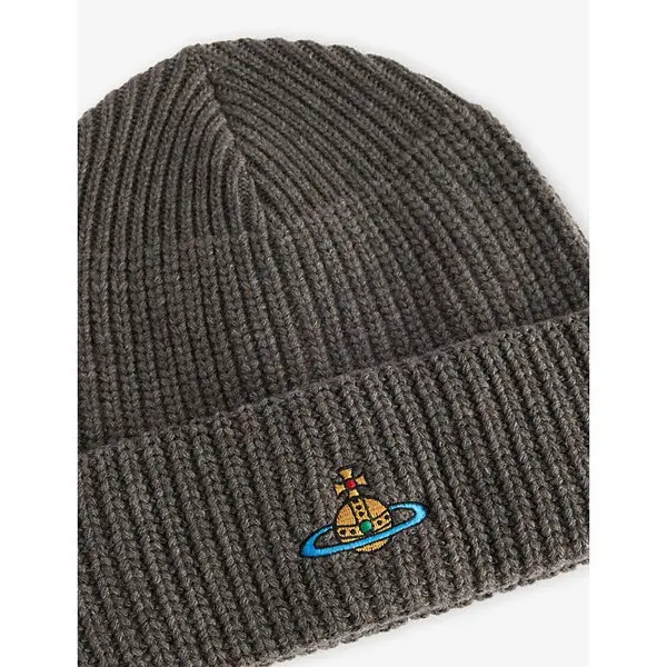 VIVIENNE WESTWOOD Sporty Ribbed Wool Beanie