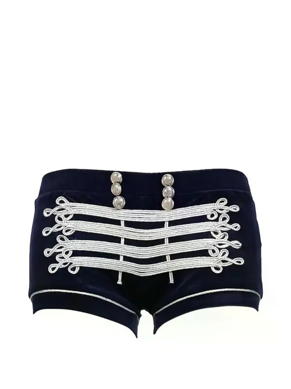PRAYING Button-embellished Shorts - Blue