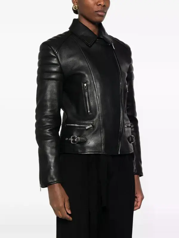 TOTEME Leather Biker Jacket