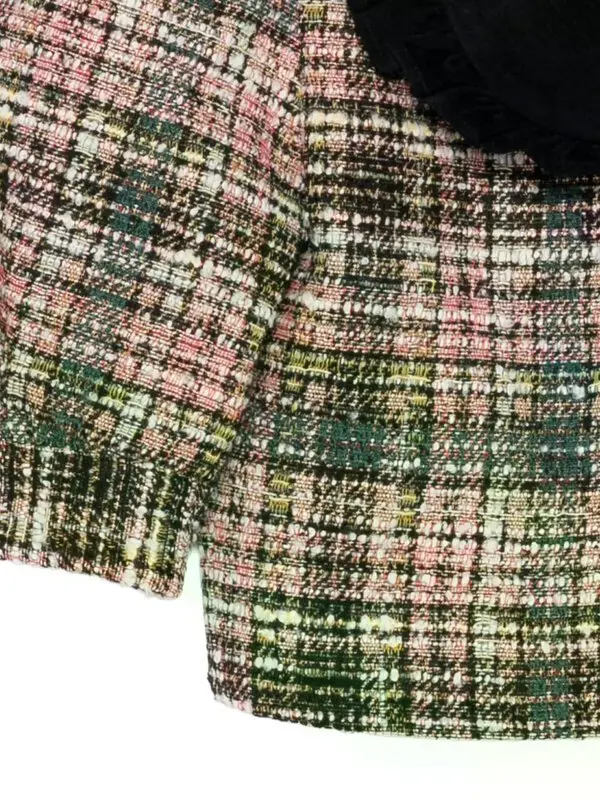 SHUSHU/TONG Patchwork Ruffled-collar Jacket