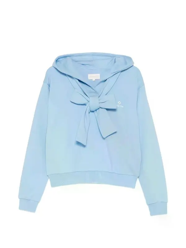 SHUSHU/TONG Tie-front Bow Hoodie