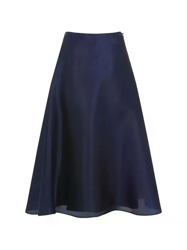Alberta Ferretti Silk Organza Midi Skirt