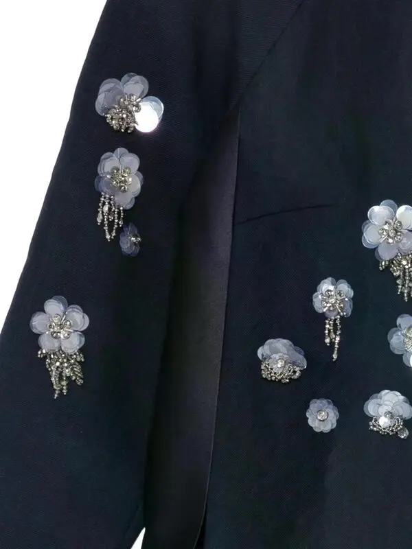 Dice Kayek Floral-embellished Crop Jacket