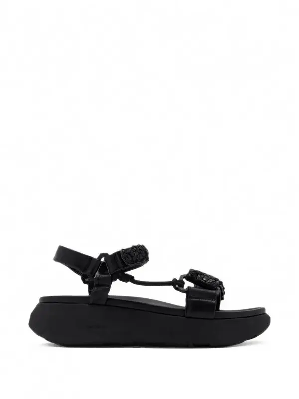 ONWUAD Gabe Woven-leather Platform Sandals
