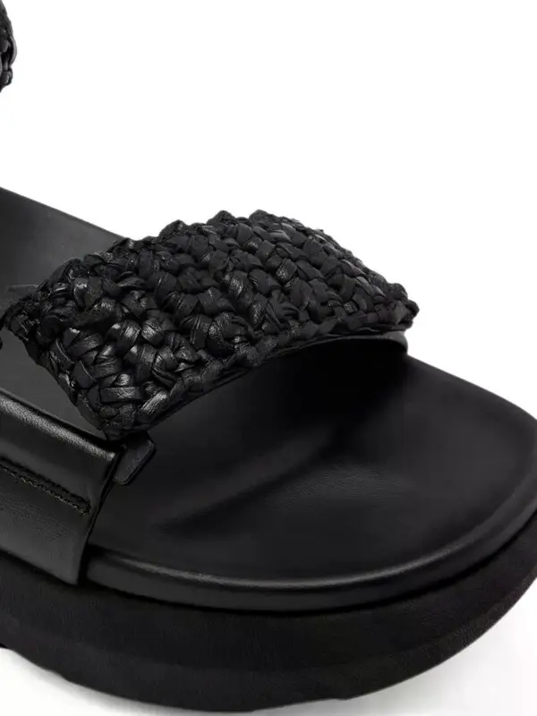 ONWUAD Gabe Woven-leather Platform Sandals