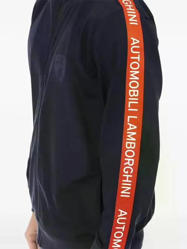 AUTOMOBILI LAMBORGHINI Logo-patch Zip-up Sweater