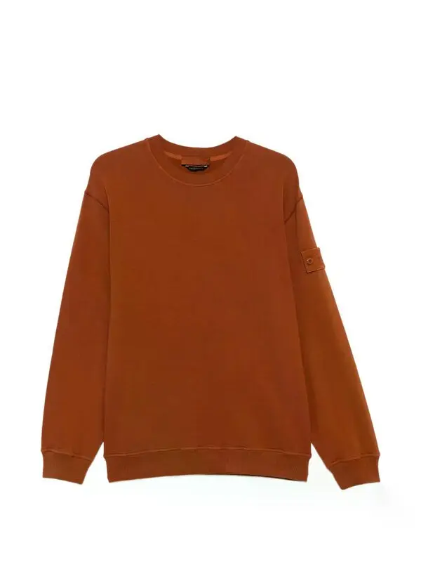 Stone Island Ghost Logo-patch Sweatshirt - Brown