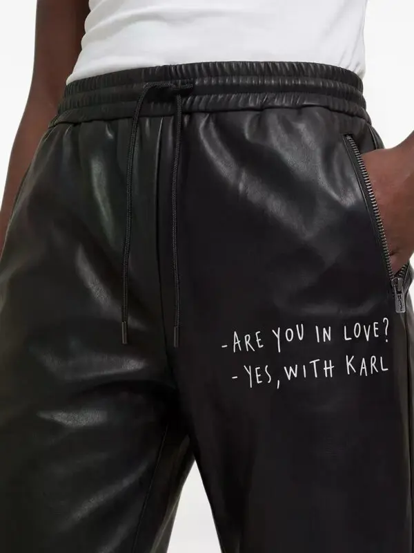 Karl Lagerfeld X Pietro Terzini Slogan-print Track Pants