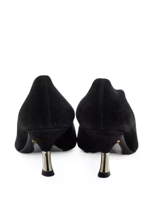 Prada Crystal-embellished Pointed-toe Pumps - Black