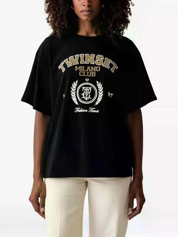 TWINSET Logo-print Cotton T-shirt