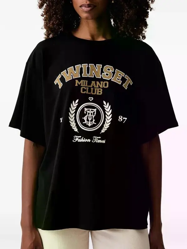 TWINSET Logo-print Cotton T-shirt