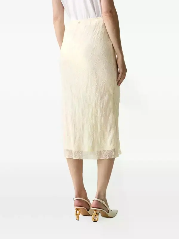 TWINSET Lace-overlay Midi Skirt