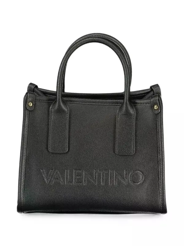 MARIO VALENTINO Embossed-logo Tote Bag - Black