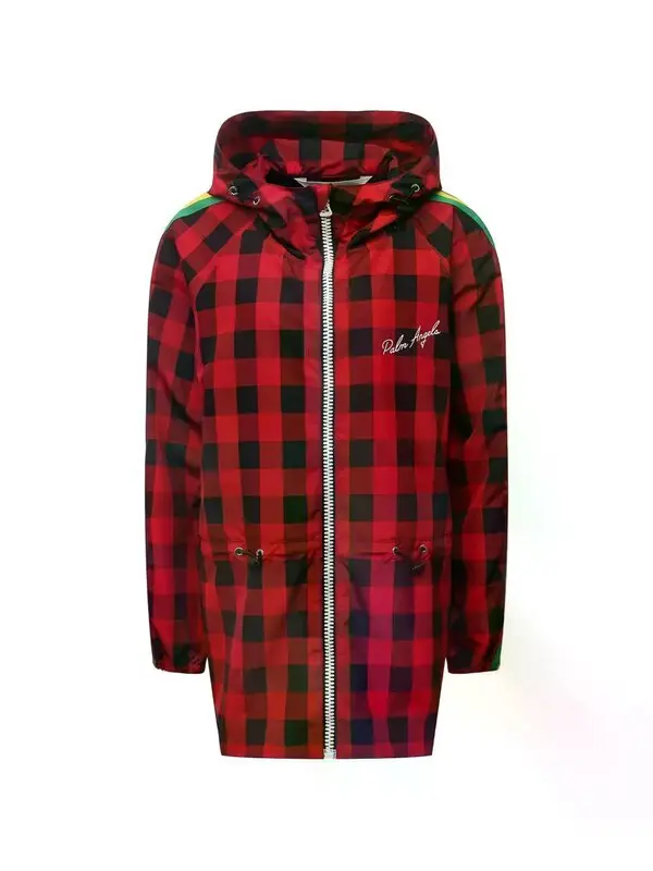 Palm Angels Buffalo-check Side-stripe Jacket