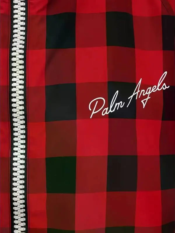 Palm Angels Buffalo-check Side-stripe Jacket