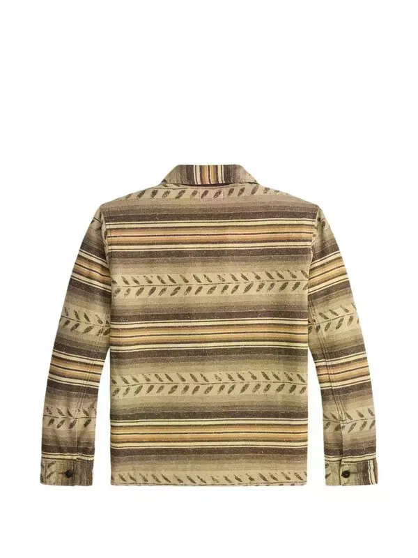 Ralph Lauren Striped Leaf-print Jacket