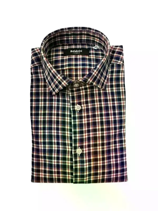 BALDININI Check-pattern Button-down Shirt