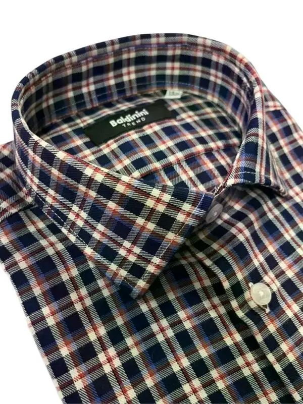 BALDININI Check-pattern Button-down Shirt