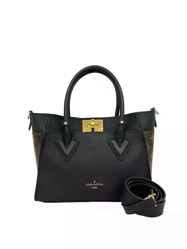 LOUIS VUITTON 2021-2026 Monogram On My Side Pm Satchel - Black