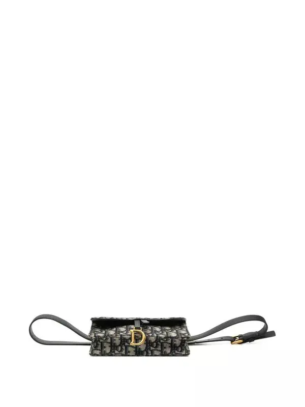 Dior 2020 Oblique Canvas Saddle Belt Bag