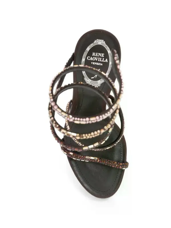 Rene Caovilla X Swarovski 105mm Cleo Sandals