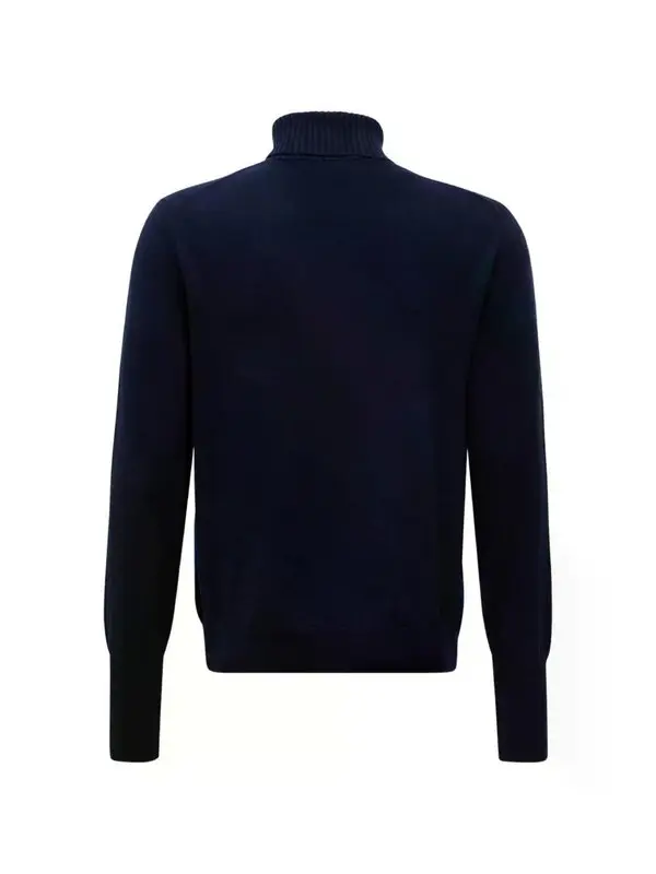 BALLANTYNE Argyle-knit Roll-neck Sweater