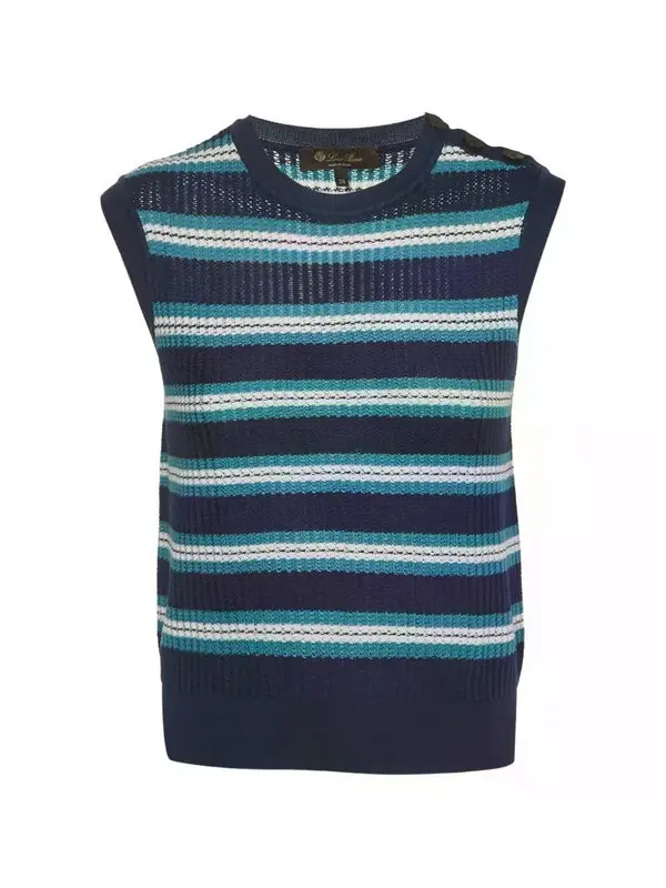 Loro Piana Striped Sleeveless Sweater