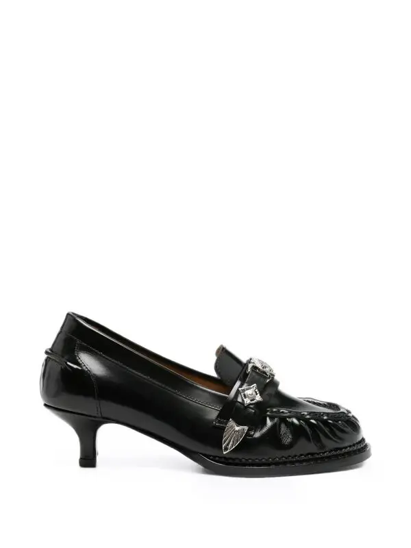 Toga Embellished Leather Pumps