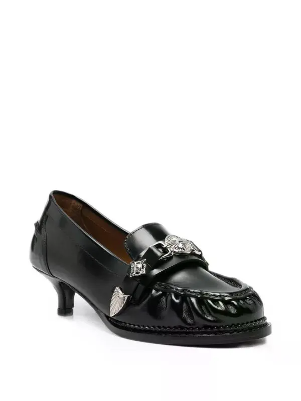 Toga Embellished Leather Pumps