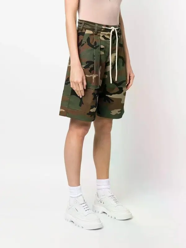 Palm Angels Camouflage-print Knee-length Shorts
