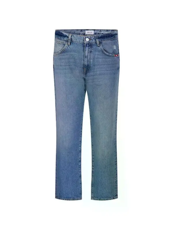 AMISH SUPPLIES Distressed Straight-leg Jeans