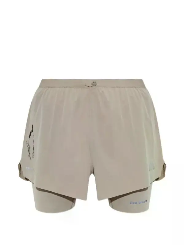Adidas Xsong For The Mute Layered Logo-print Shorts