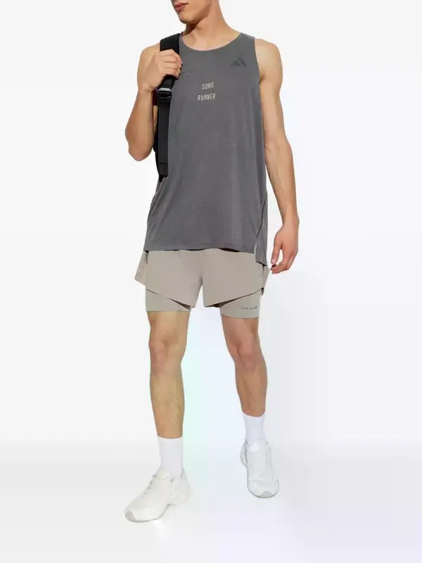 Adidas Xsong For The Mute Layered Logo-print Shorts