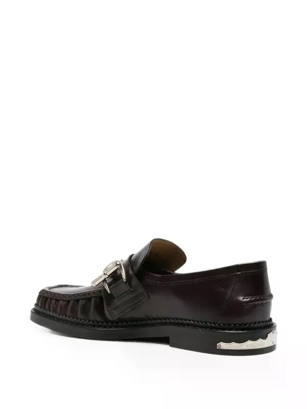Toga Chain-link Ruched Loafers