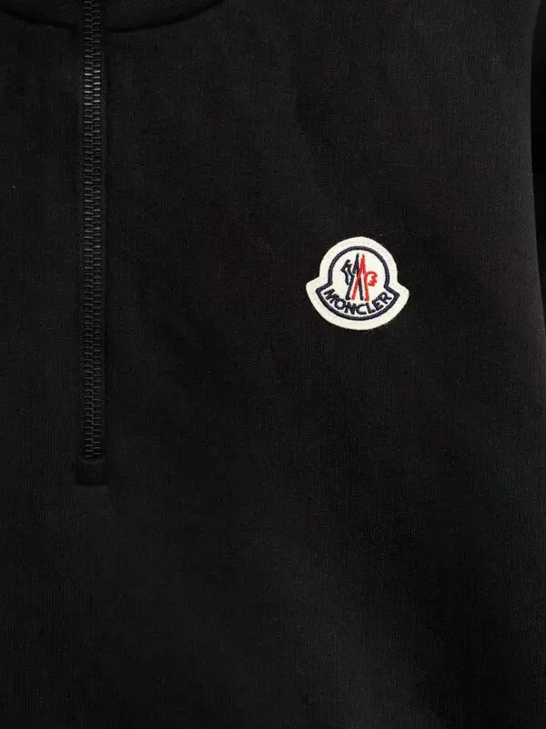 Moncler Logo-patch Quarter-zip Sweatshirt