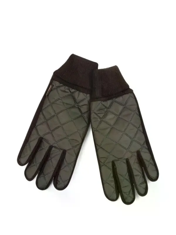 Barbour Magnus Quilted Touch-screen Gloves - Brown