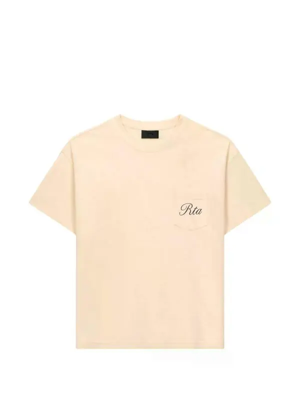 RtA Bastien Clockface-print T-shirt - Neutrals