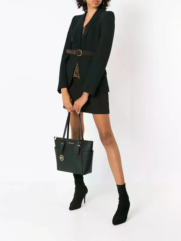 Michael Kors Charlotte Saffiano-leather Shoulder Bag