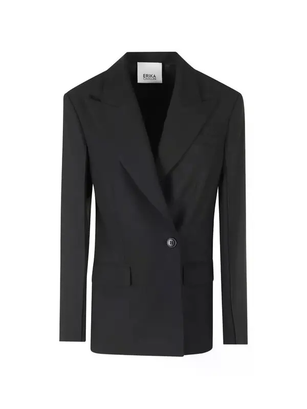 Erika Cavallini Peak-lapels Embellished-cuffs Blazer