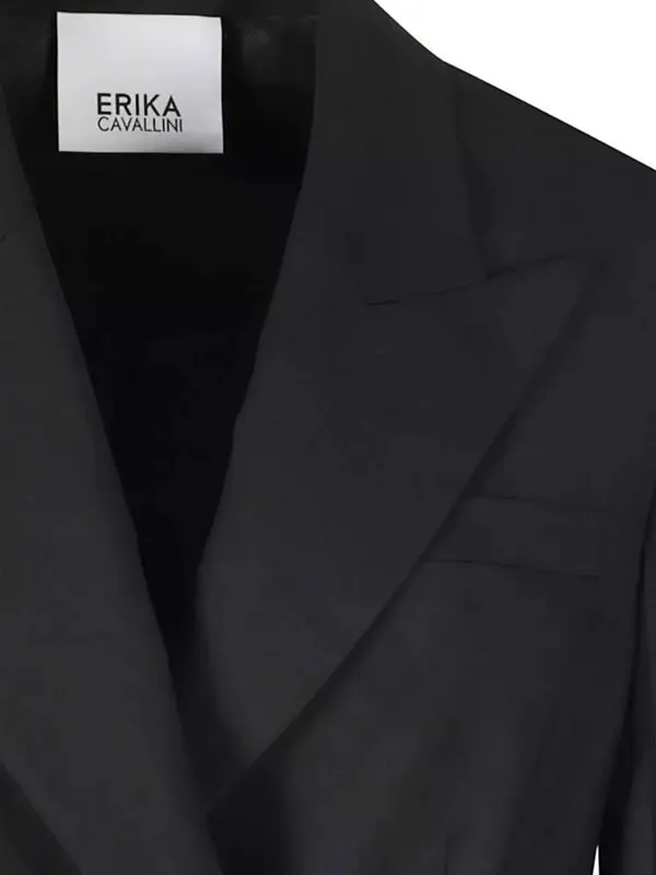 Erika Cavallini Peak-lapels Embellished-cuffs Blazer