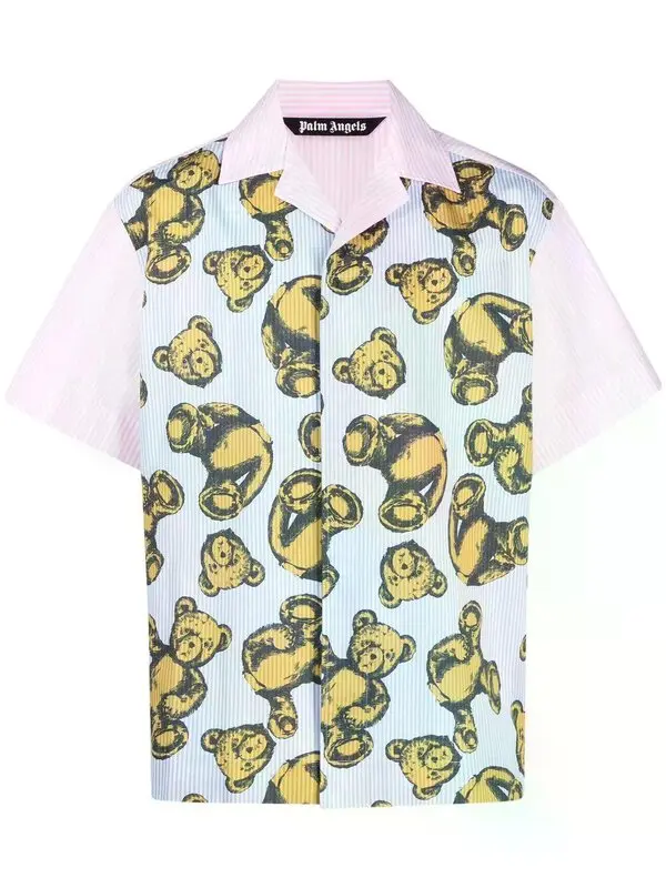 Palm Angels Teddy Bear Striped Shirt