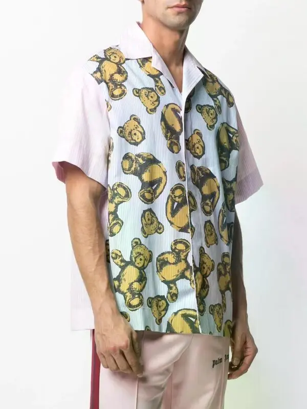 Palm Angels Teddy Bear Striped Shirt