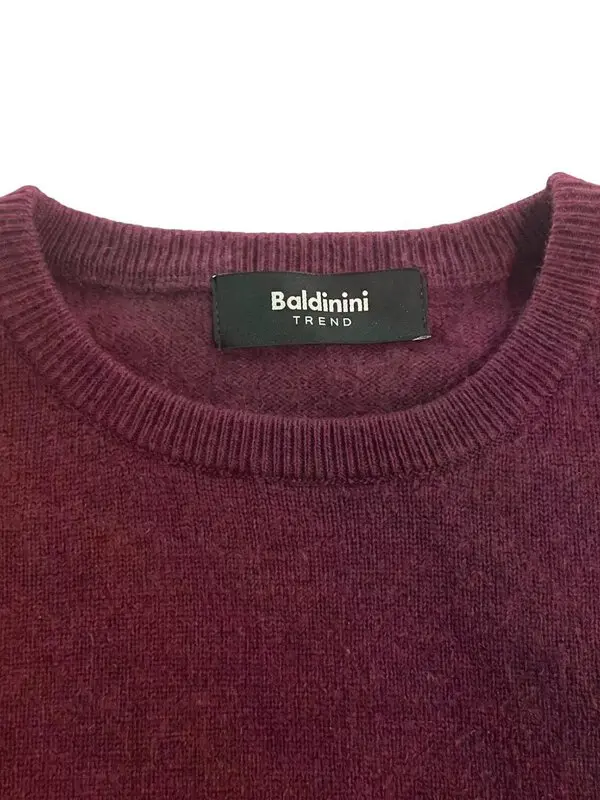 BALDININI Logo-plaque Crew-neck Sweater - Red