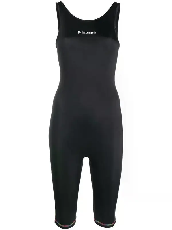 Palm Angels Rainbow Miami Training Jumpsuit - Black